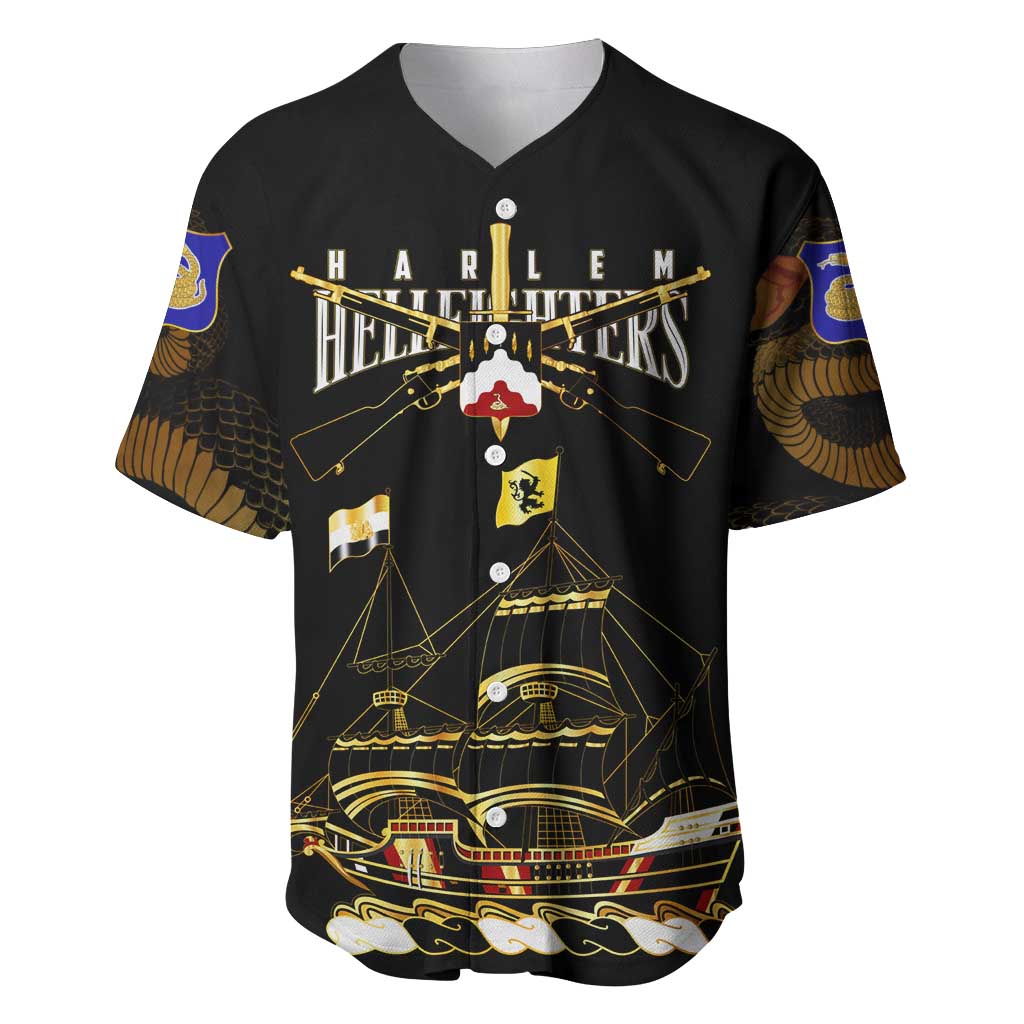 Harlem Hellfighters Baseball Jersey 369th Regiment Legacy at Sea by African Pride