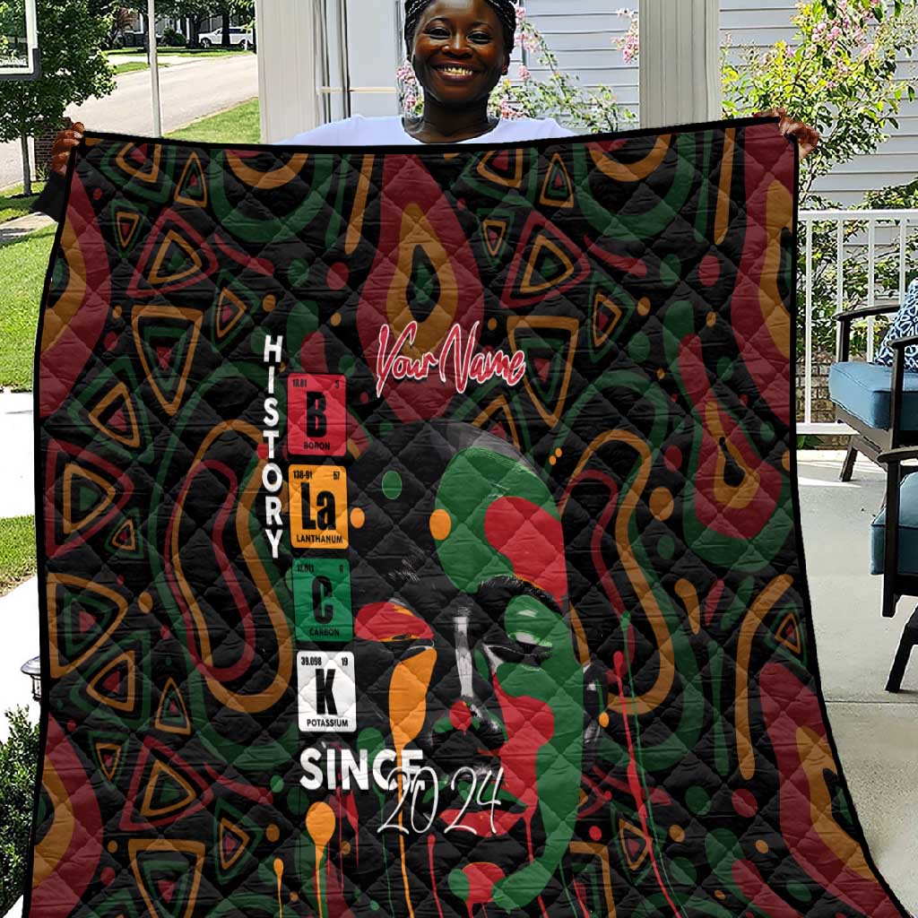 Personalized Black History Month Quilt Since 2024 Chemistry Style by ...