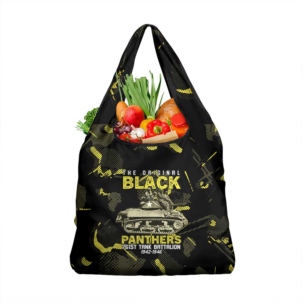 The Original Black Panthers 761st Tank Battalion Grocery Bag African ...