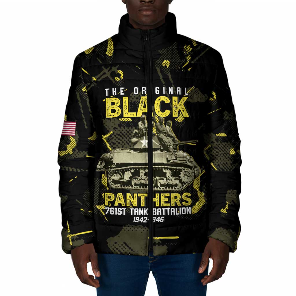 The Original Black Panthers 761st Tank Battalion Padded Jacket African ...