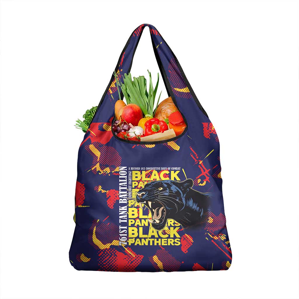 761st Tank Battalion Black Panthers Grocery Bag Legendary African ...
