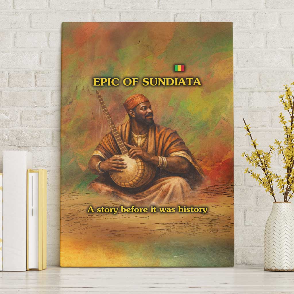 Sundiata Keita Canvas Wall Art Griot Storytelling Scene, Epic of ...