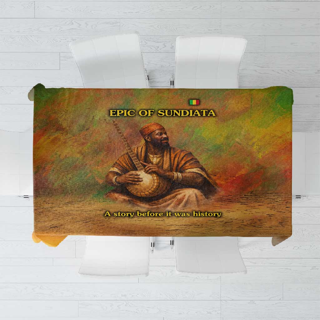 Sundiata Keita Tablecloth Griot Storytelling Scene, Epic of Sundiata ...