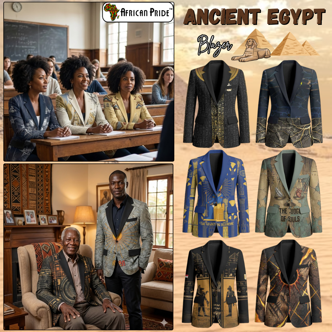 Ancient Egypt Blazers - Hieroglyphic & Pharaoh Jackets | African Pride