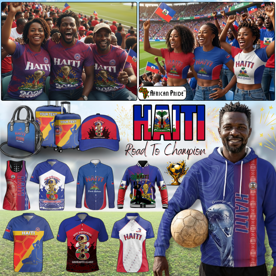 Haiti Football World Cup 2026 Merchandise & Apparel - African Pride