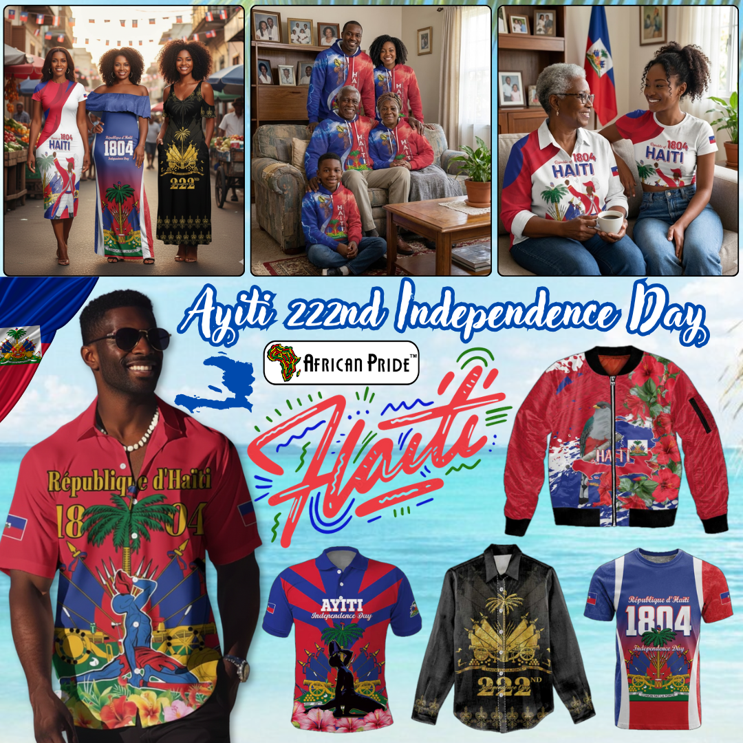 Haiti Independence Day Collection - Authentic African Heritage Apparel ...