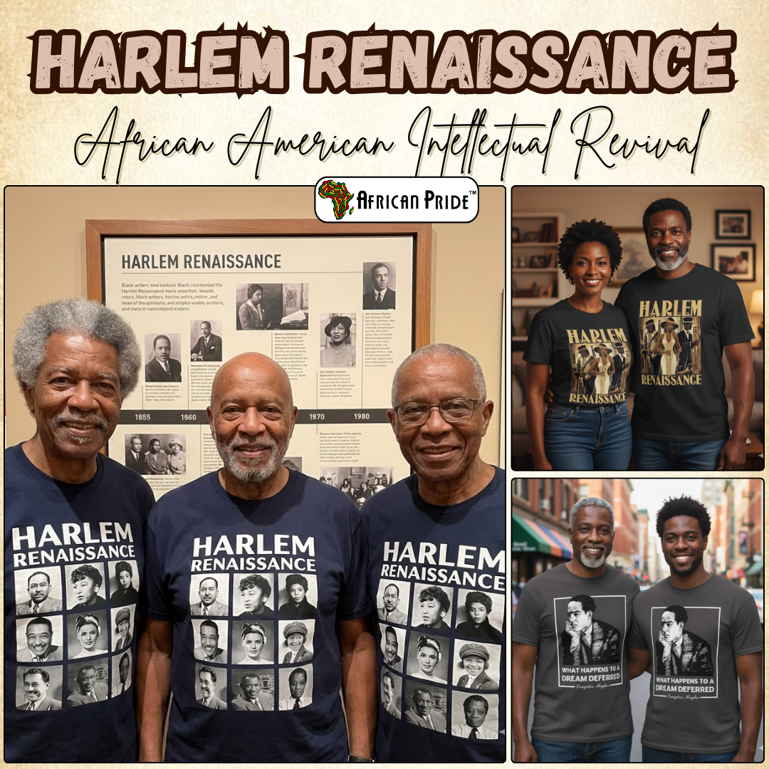 Harlem Renaissance T-Shirts - Premium Heritage Apparel | African Pride