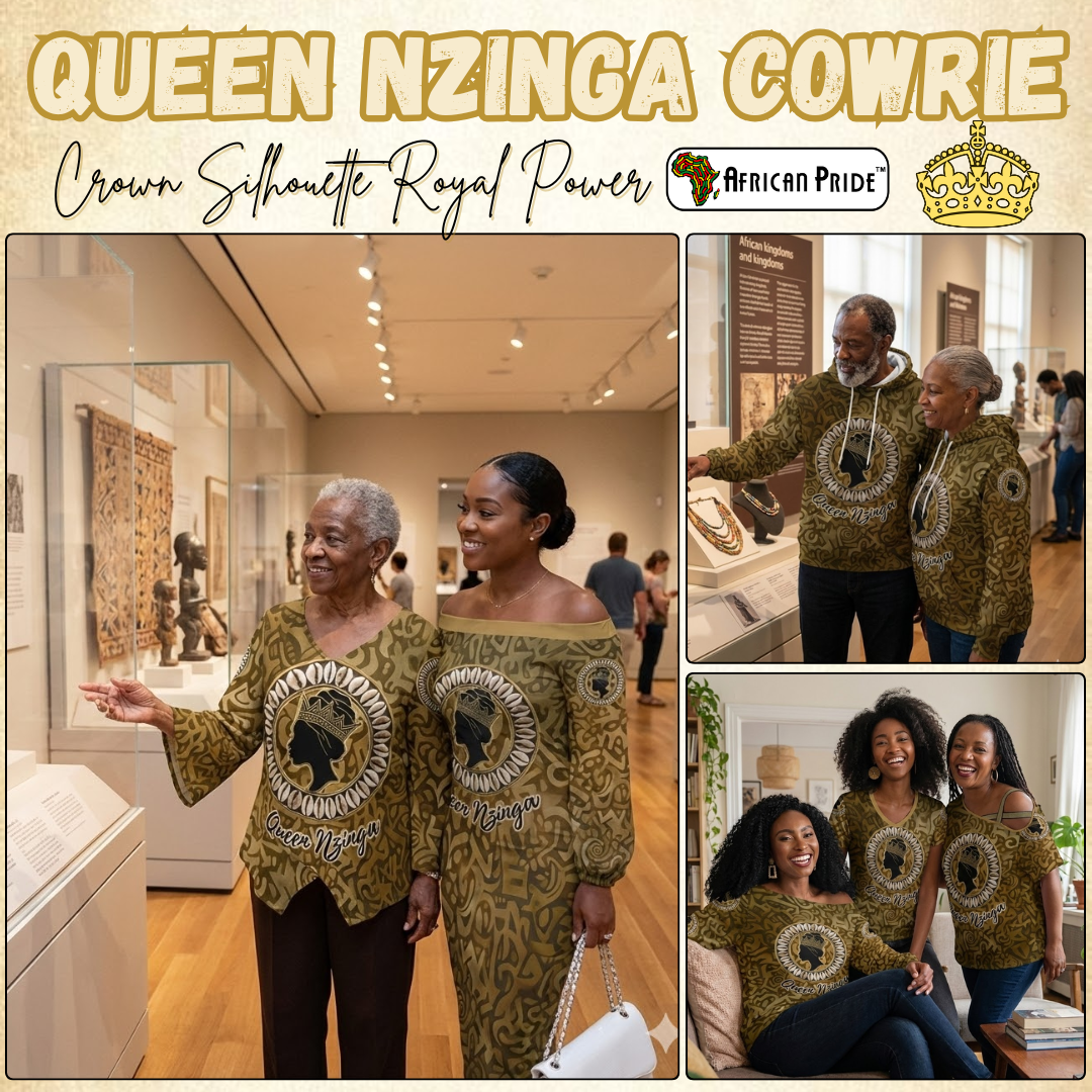 Queen Nzinga Cowrie Crown Apparel - Royal African Heritage Collection ...