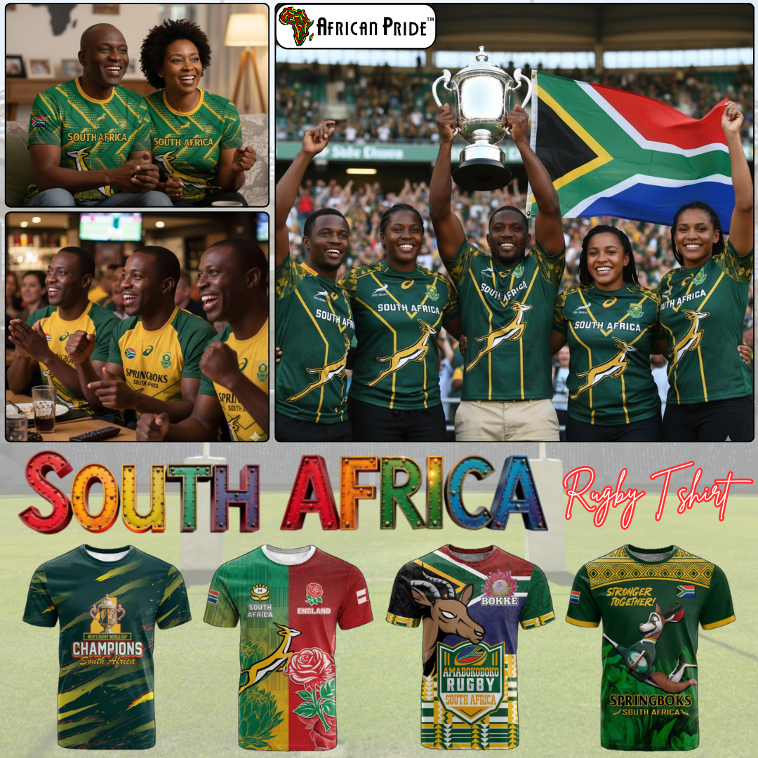 South Africa Rugby T-Shirts | Springboks Heritage Apparel - African ...