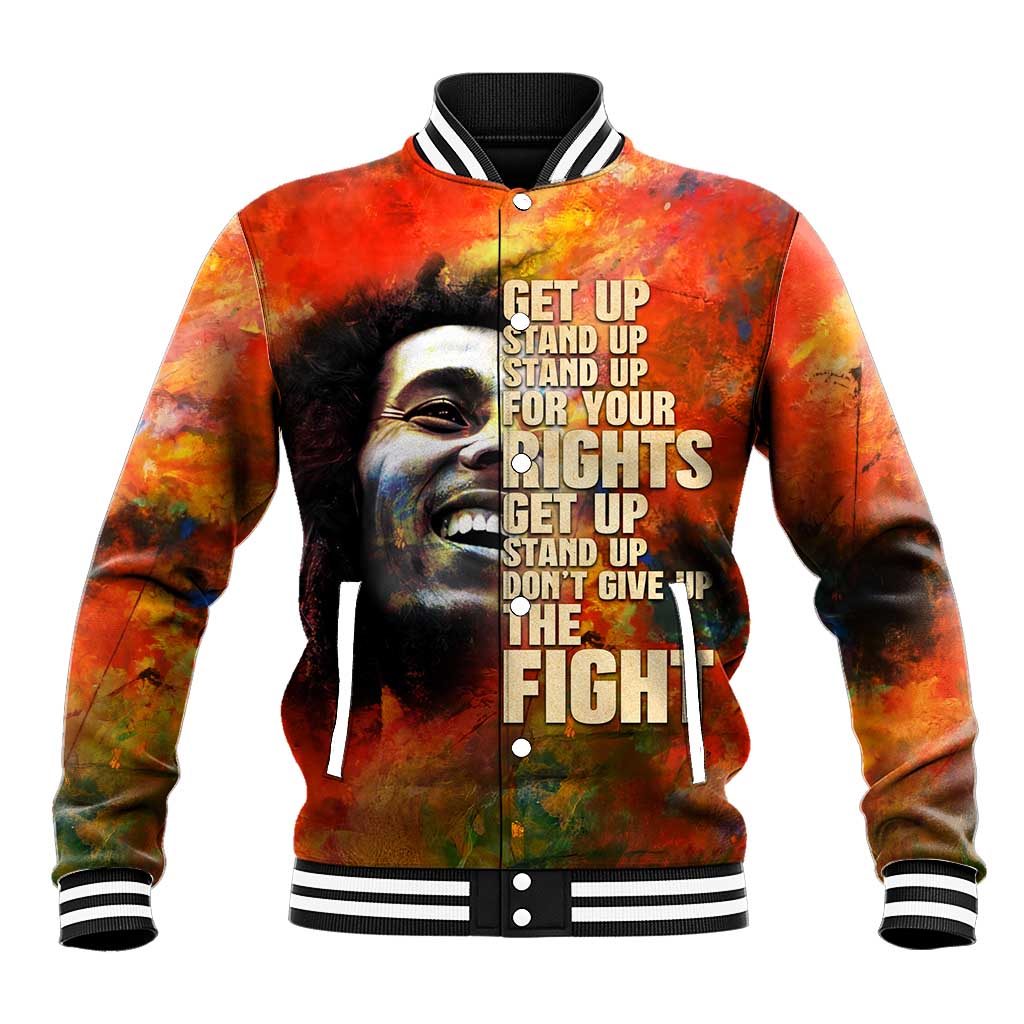 Reggae Legend Bob Baseball Jacket Retro Style by AfricanPride