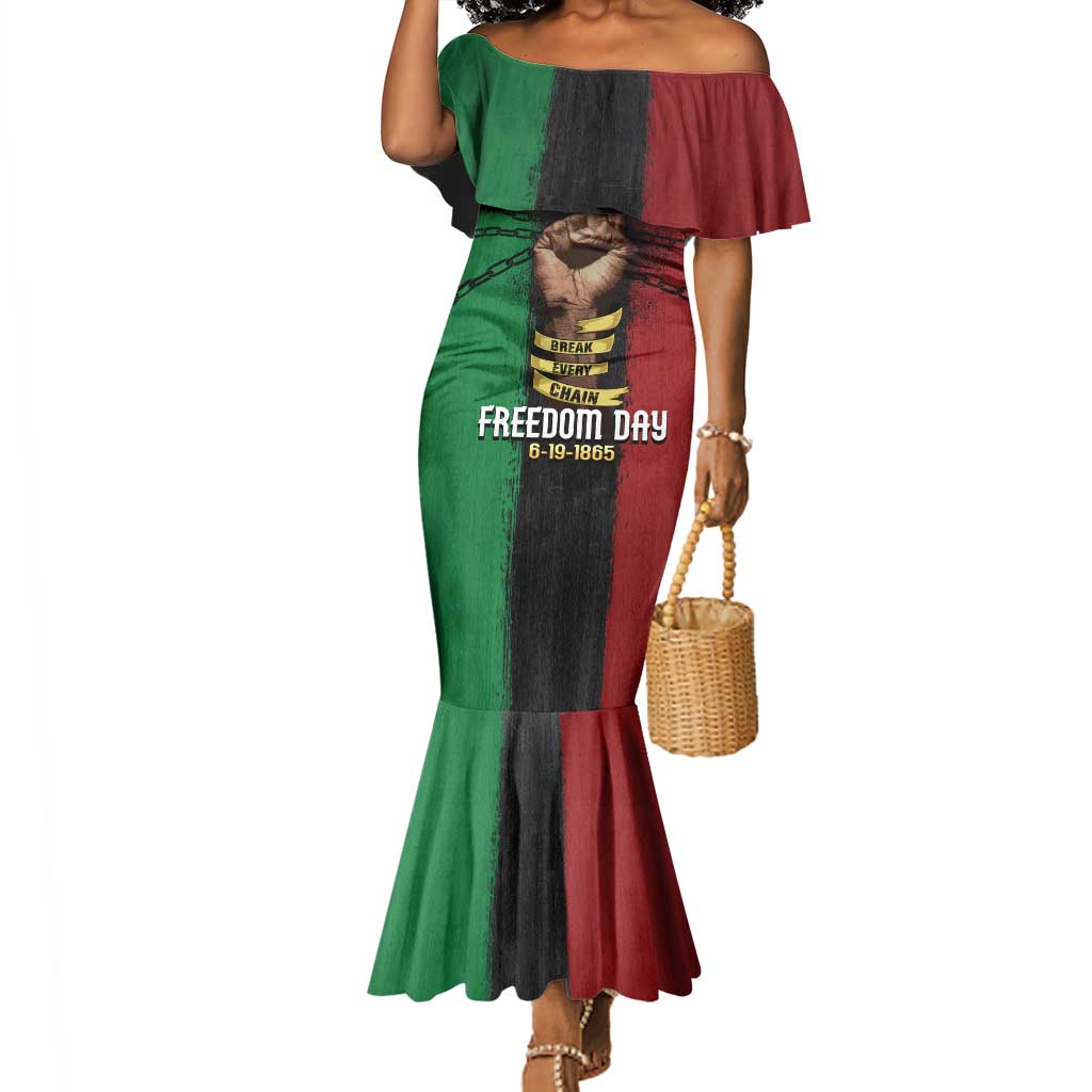 Juneteenth Freedom Day Mermaid Dress Black Pride Month by AfricanPride