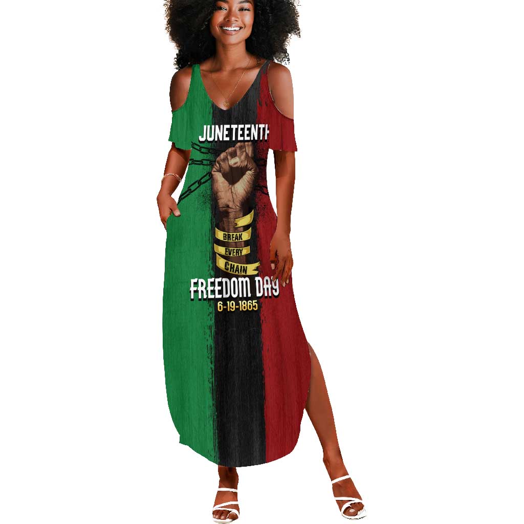 Juneteenth Freedom Day Summer Maxi Dress Black Pride Month by AfricanPride
