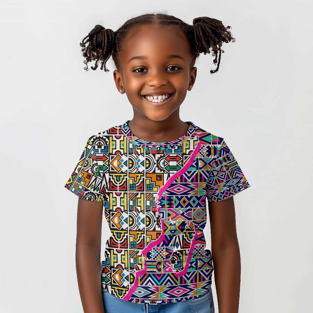 African Ndebele Pattern Kid T shirt by AfricanPride