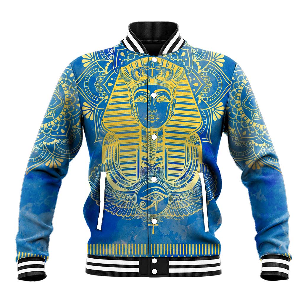 Personalized Egyptian Pharaoh Baseball Jacket with Mandala and Eye of ...
