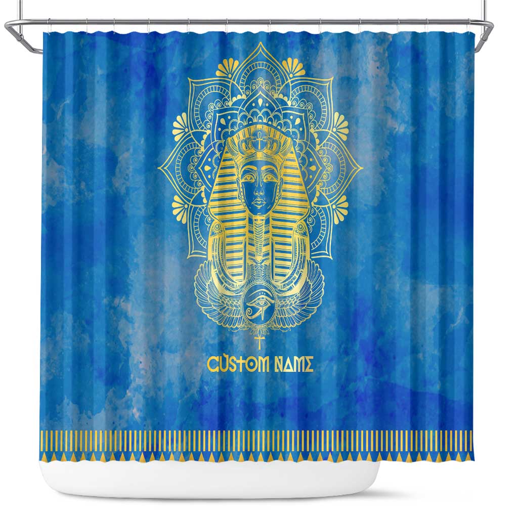 Personalized Egyptian Pharaoh Shower Curtain with Mandala and Eye of ...