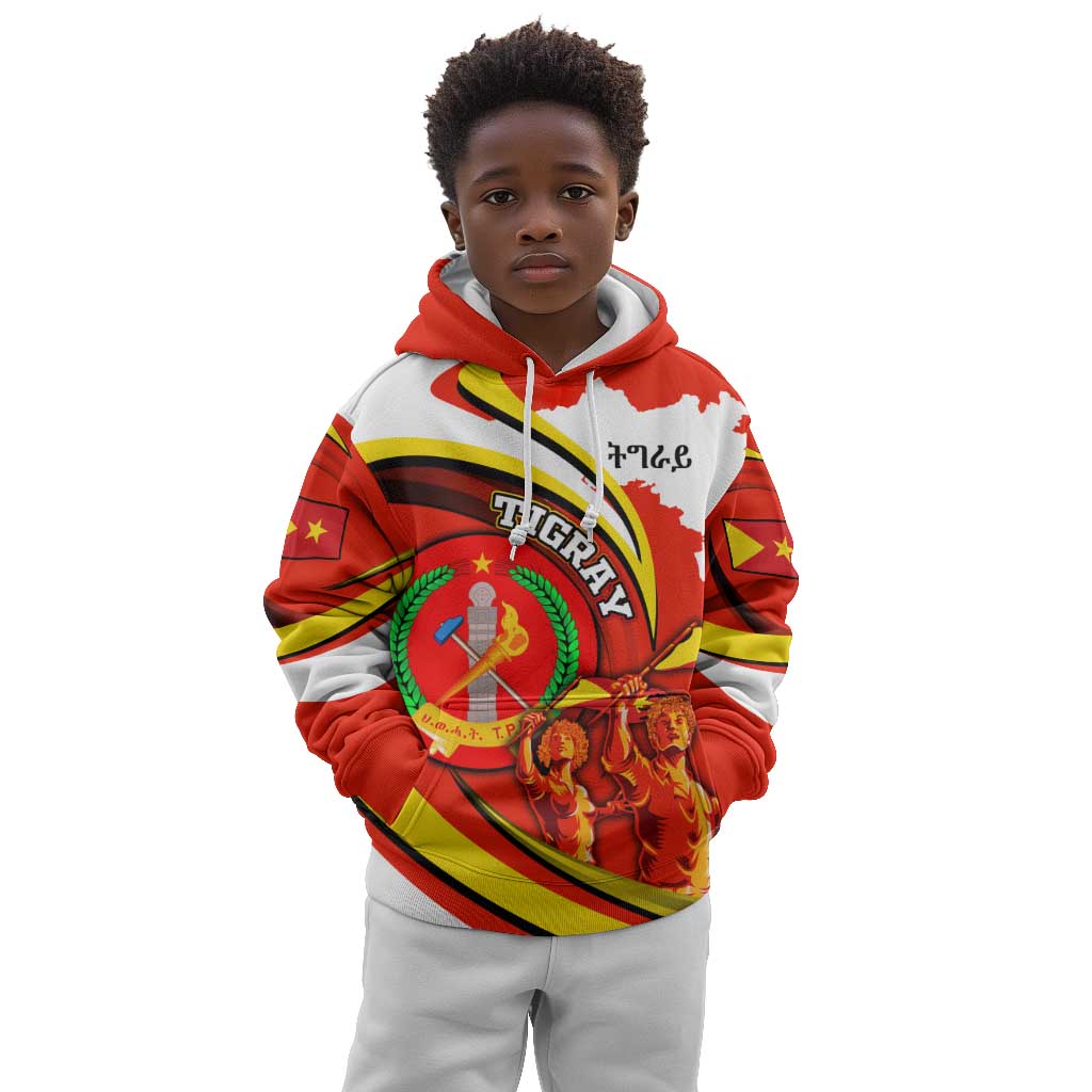 Ethiopia Tigray Kid Hoodie Revolution Emblem Freedom Fighters and Flag ...