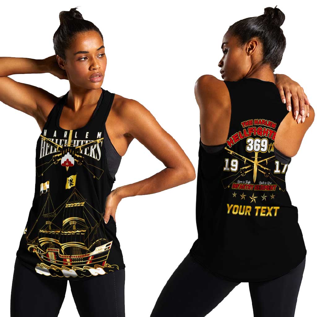 Harlem Hellfighters Women Racerback Tank 369th Regiment Legacy at Sea ...