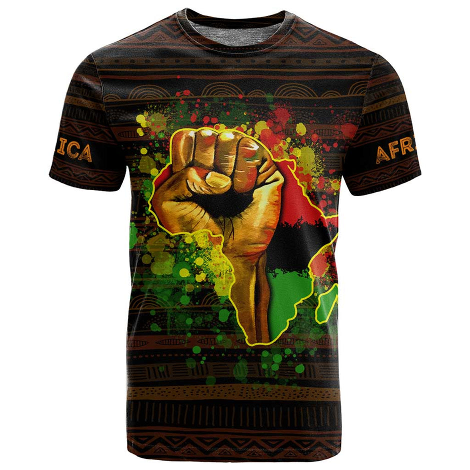 Black Power Africa Map Apparel & Gifts - African Pride