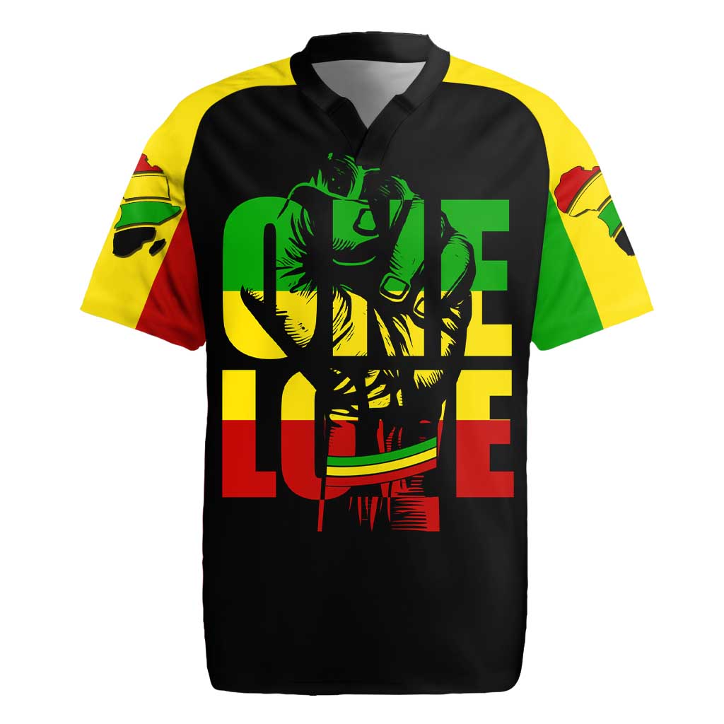Reggae One Love Rugby Jersey African by AfricanPride