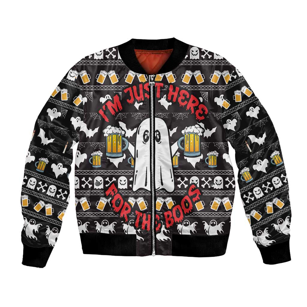 Christmas Africa Boo Beer Bomber Jacket I'm Just Here For The Boss by ...