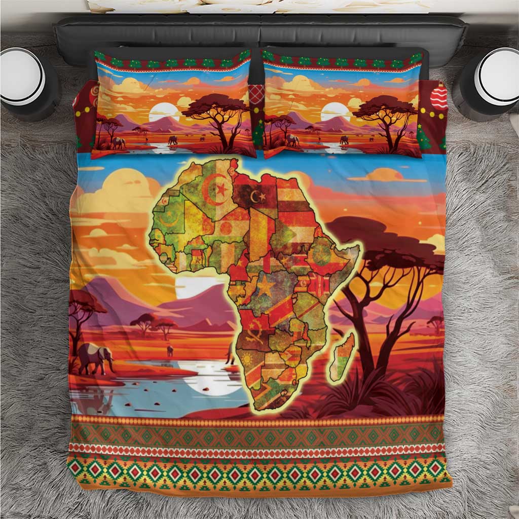 African Christmas Bedding Set Afro Heritage and Celebrated by AfricanPride