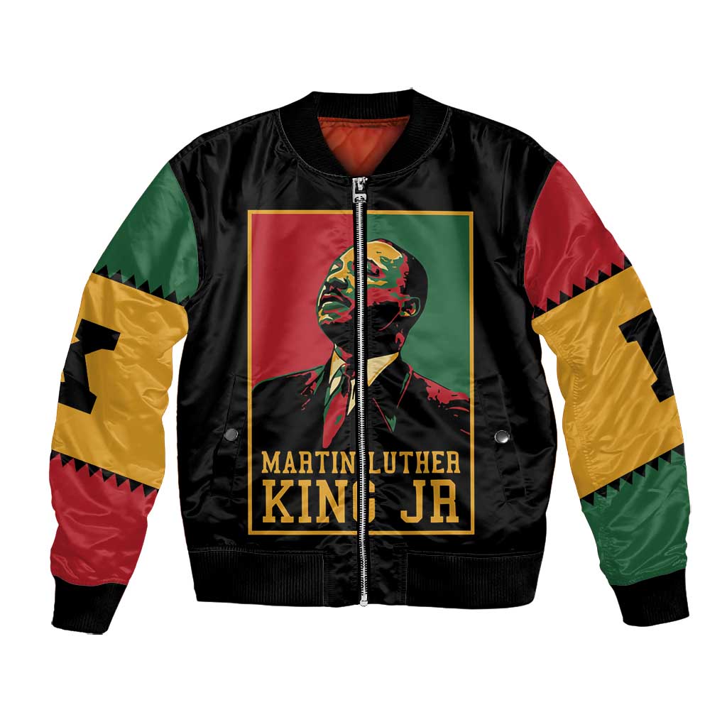 Martin Luther King Jr Bomber Jacket MLK Retro Style by AfricanPride