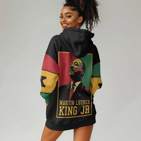 Martin Luther King Jr Hoodie Dress MLK Retro Style by AfricanPride ...