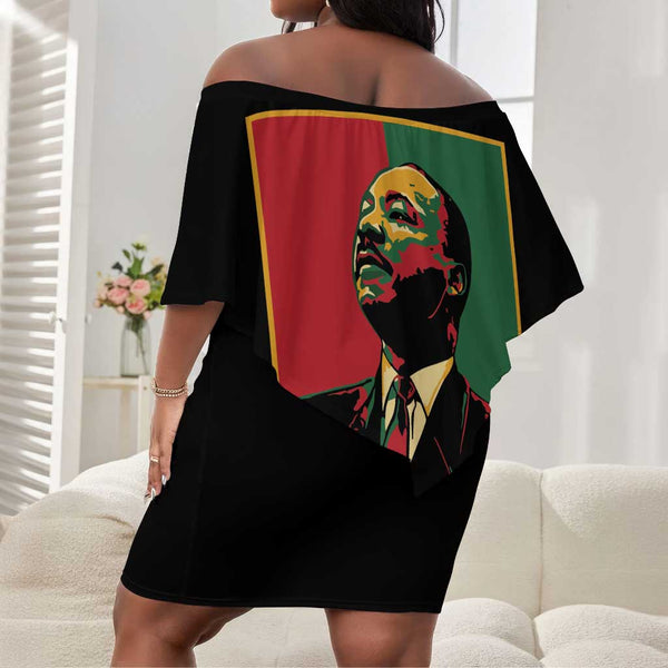 Martin Luther King Jr Off Shoulder Short Dress MLK Retro Style by ...