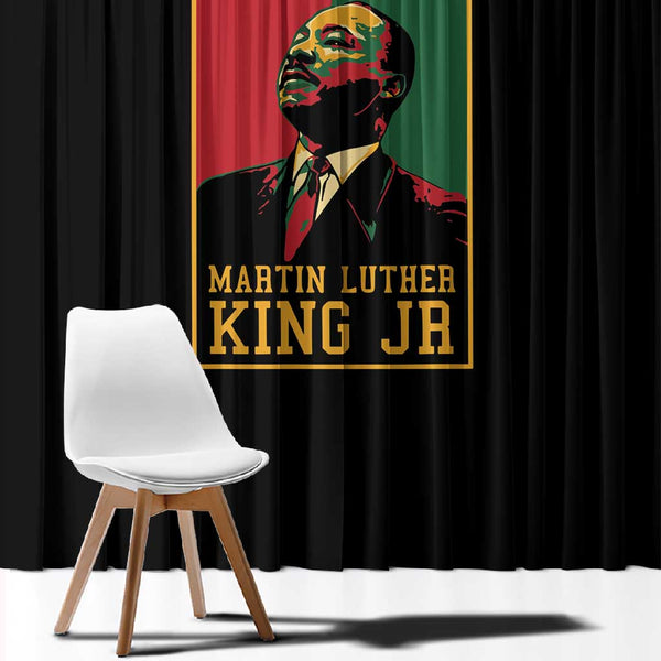Martin Luther King Jr Window Curtain MLK Retro Style by AfricanPride ...
