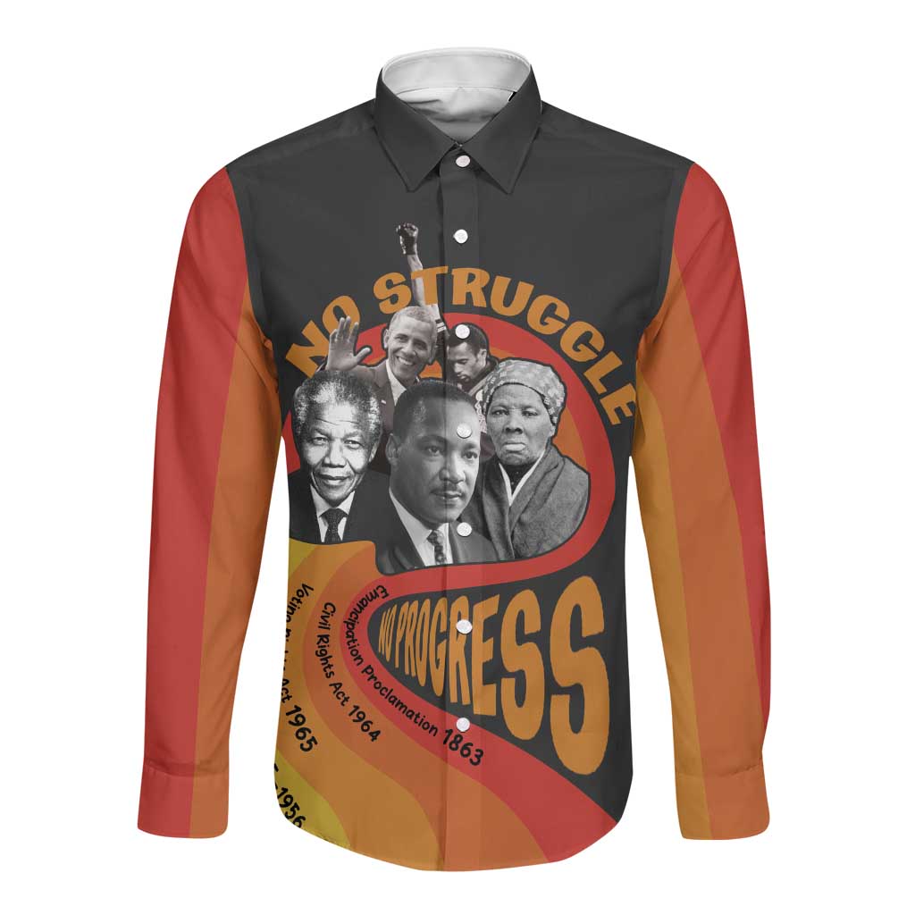 Civil Rights Leaders African American Long Sleeve Button Shirt No ...