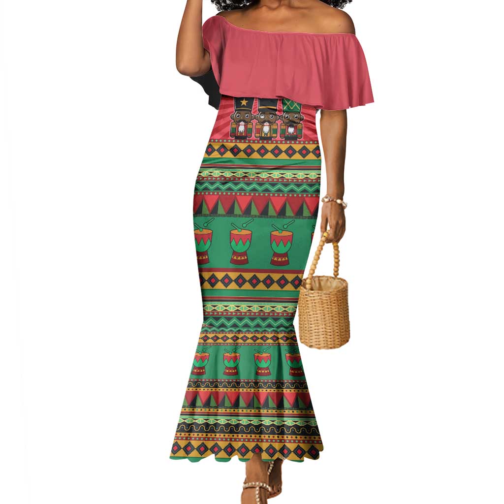 Black Nutcrackers Mermaid Dress Afro Christmas by AfricanPride