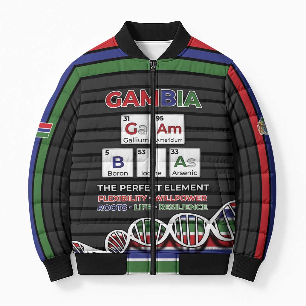 Gambia Bomber Puffer Jacket Perfect Periodic Element Of African by ...