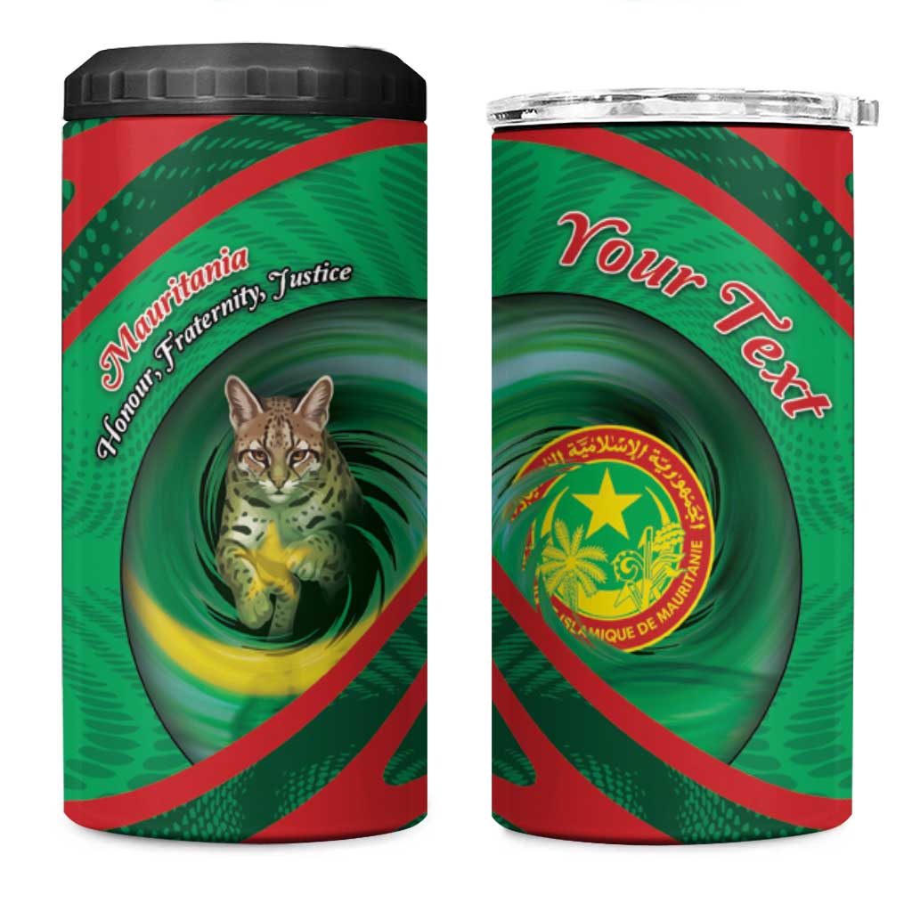 Personalized Mauritania 4 in 1 Can Cooler Tumbler African Wildcat From ...