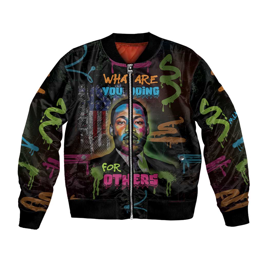 Martin Luther King Jr Day Bomber Jacket What Are You Doing For Others ...