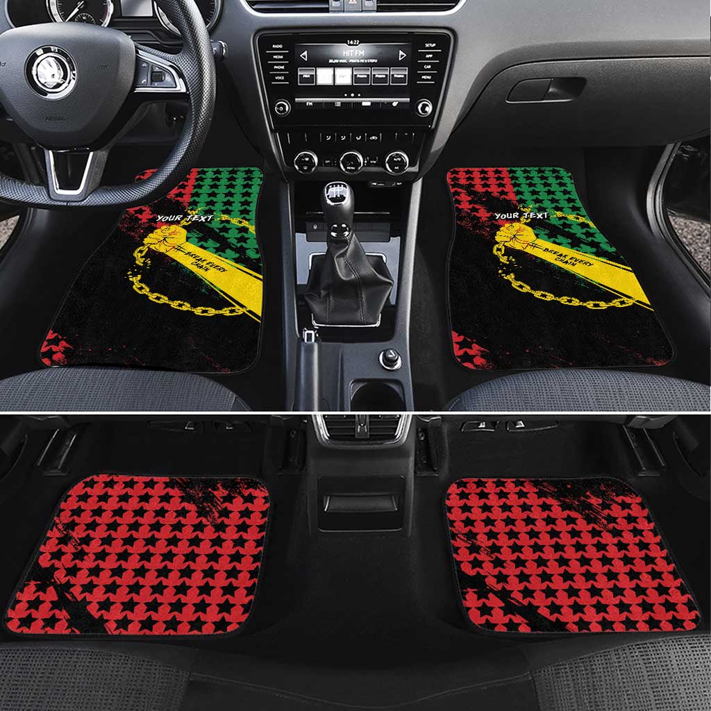 Juneteenth 1865 Car Mats Break Every Chain by African Pride