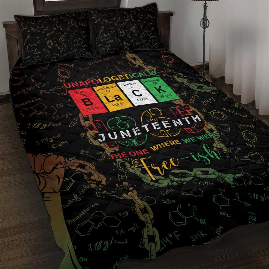 Juneteenth 1865 Quilt Bed Set Unapologetically Black by African Pride