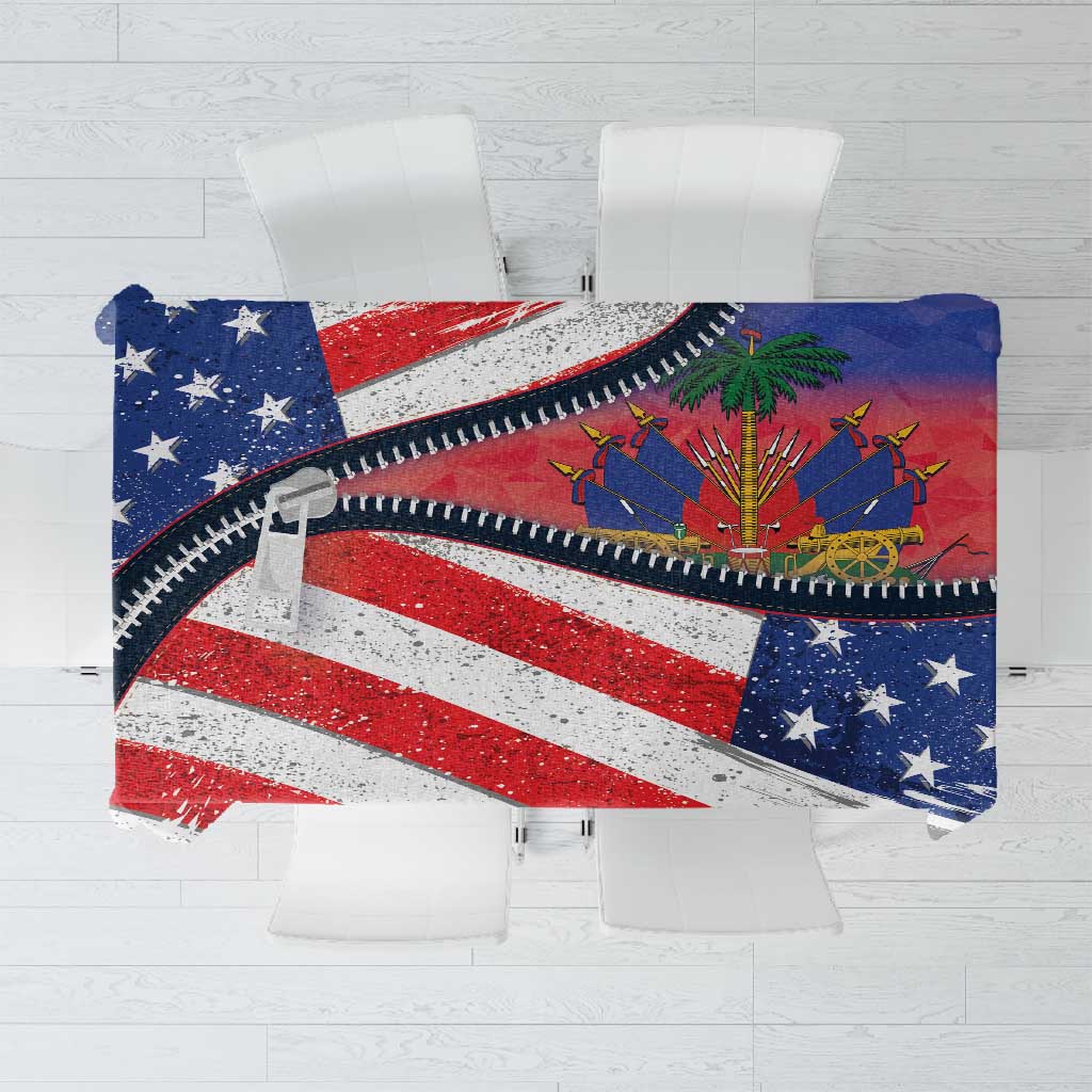 Haitian Americans Zipper Stylized Tablecloth Haiti Heritage Month 2025 ...