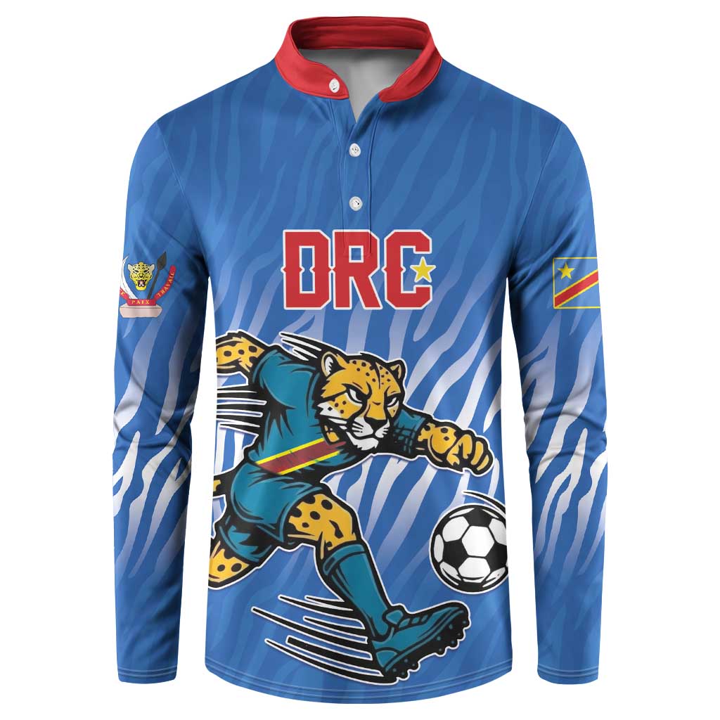 Custom Football 2026 DR Congo Leopards Button Sweatshirt Warriors of ...