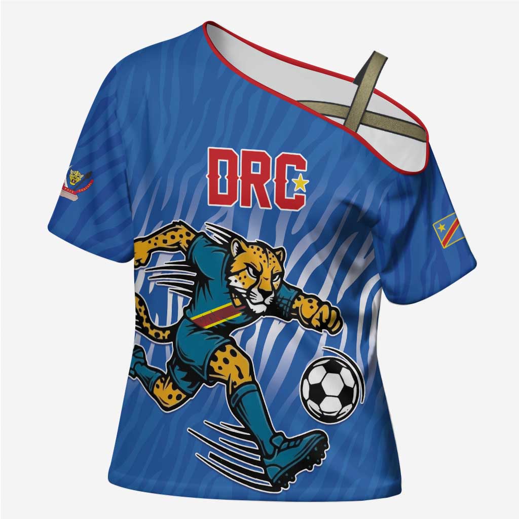 Custom Football 2026 DR Congo Leopards Cross Shoulder Shirt Warriors of ...