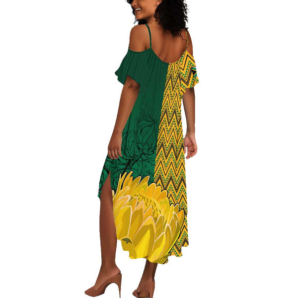 Personalized South Africa Summer Maxi Dress with Springbok and Proteas ...