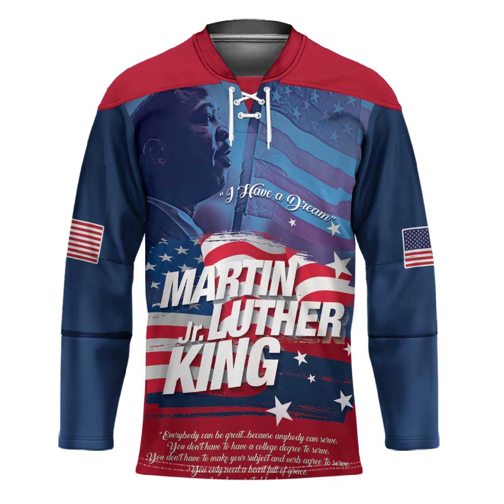 Martin Luther King MLK Hockey Jersey I Have A Dream by African Pride