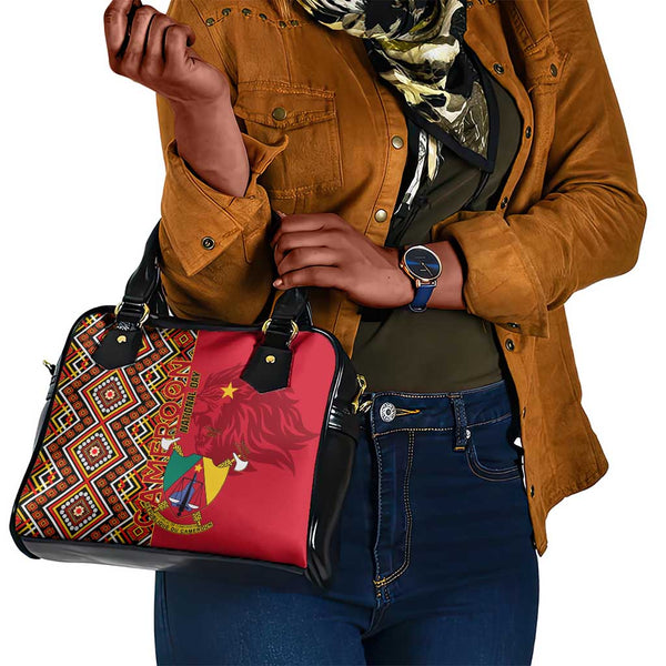 Cameroon National Day Shoulder Handbag Cameroun Coat Of Arms Ankara ...