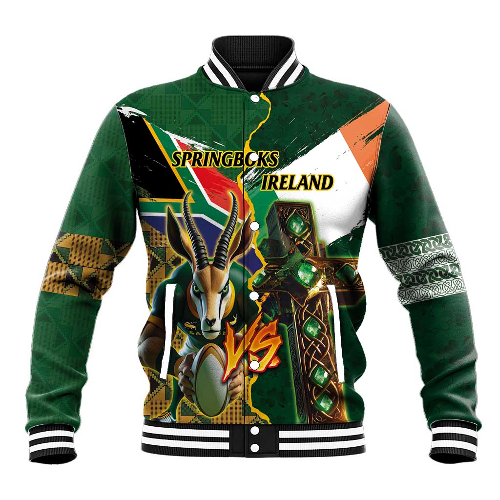 Personalized South Africa Versus Ireland Rugby Baseball Jacket ...