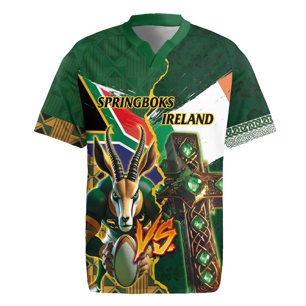 Personalized South Africa Versus Ireland Rugby Rugby Jersey - Springbok ...