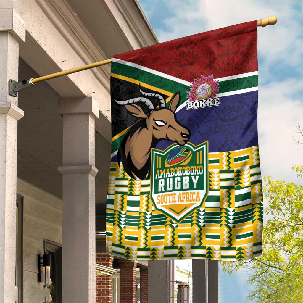 South Africa Rugby Garden Flag Go Bokke-Amabokoboko Spirit by African Pride