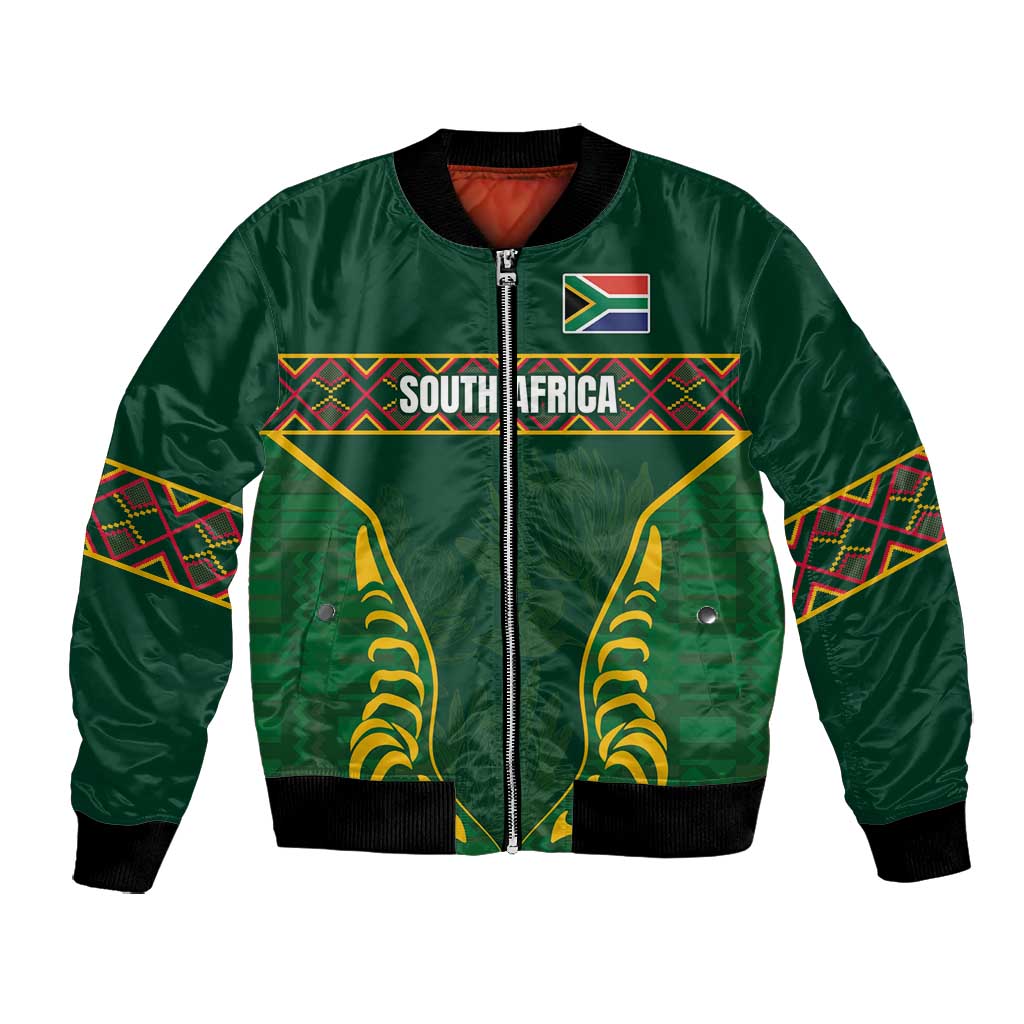 Custom South Africa Rugby Bomber Jacket Springboks Spirit and King ...