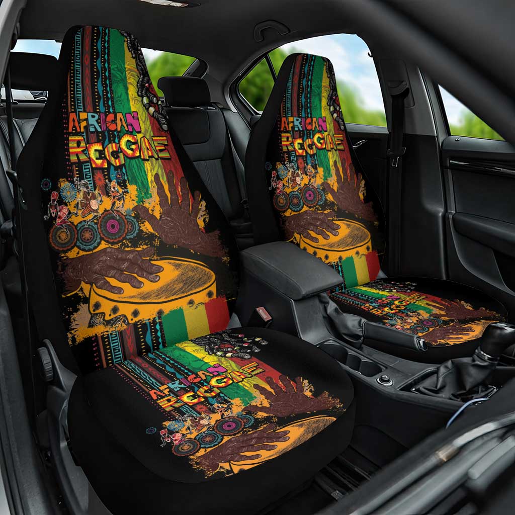 Afro-Caribbean Car Seat Cover African and Reggae Art Music by African Pride