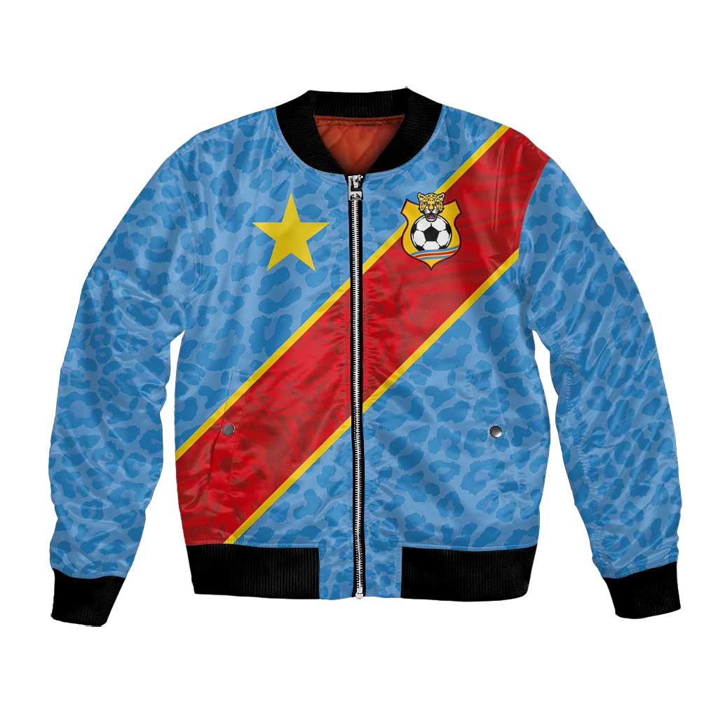 Custom DR Congo National Football Bomber Jacket Leopards Go Glory by ...