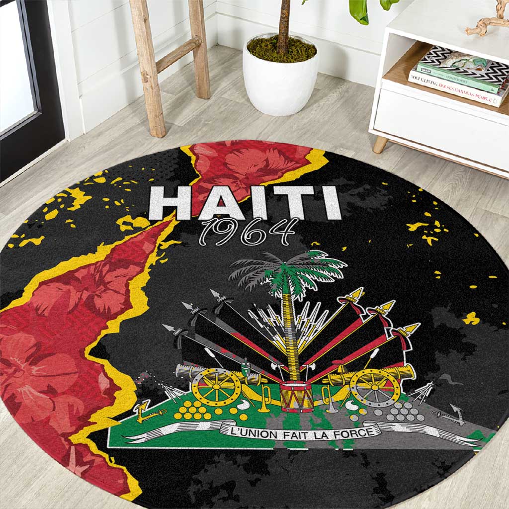 Haiti 1964 Round Carpet Coat Of Arms Unique Style by African Pride