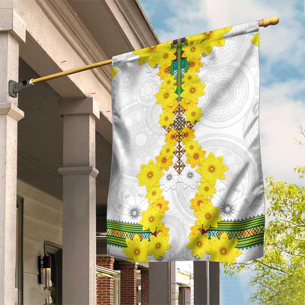 Enkutatash Ethiopia New Year Garden Flag Tilet Pattern With Adey Abeba ...